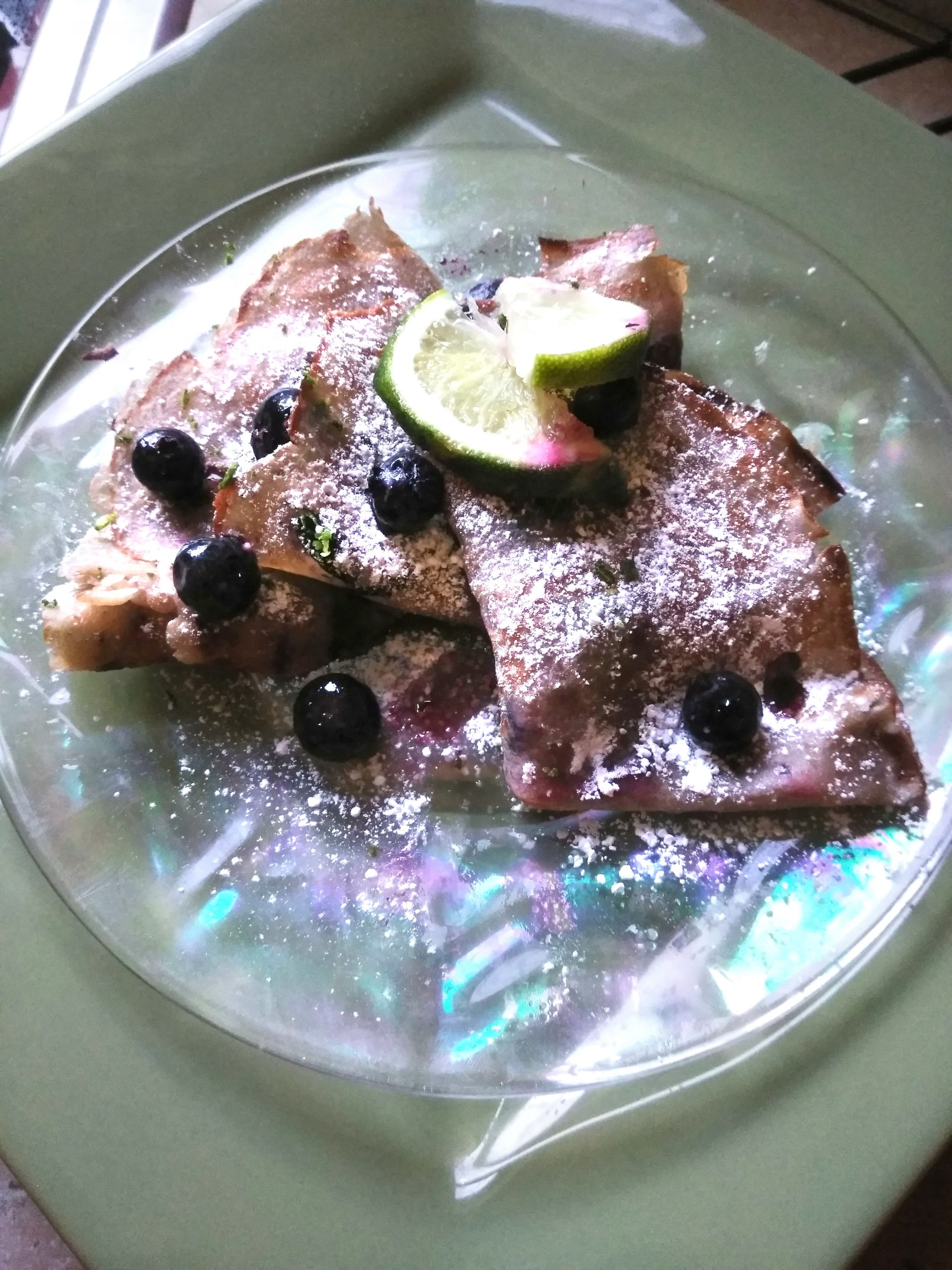 Blueberry Lime Sweet Crepes - Ladle and Grain