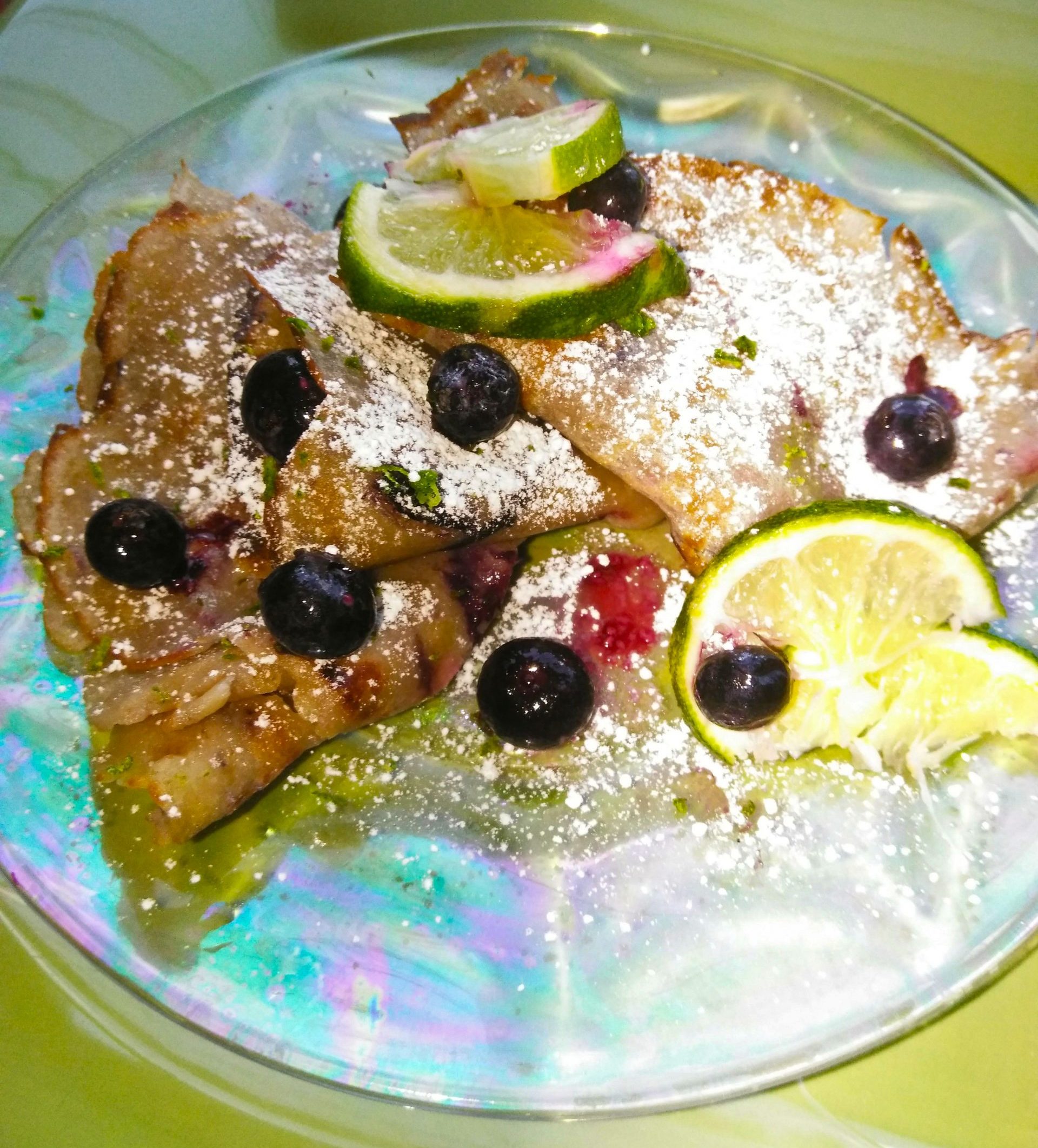 Blueberry Lime Sweet Crepes - Ladle and Grain