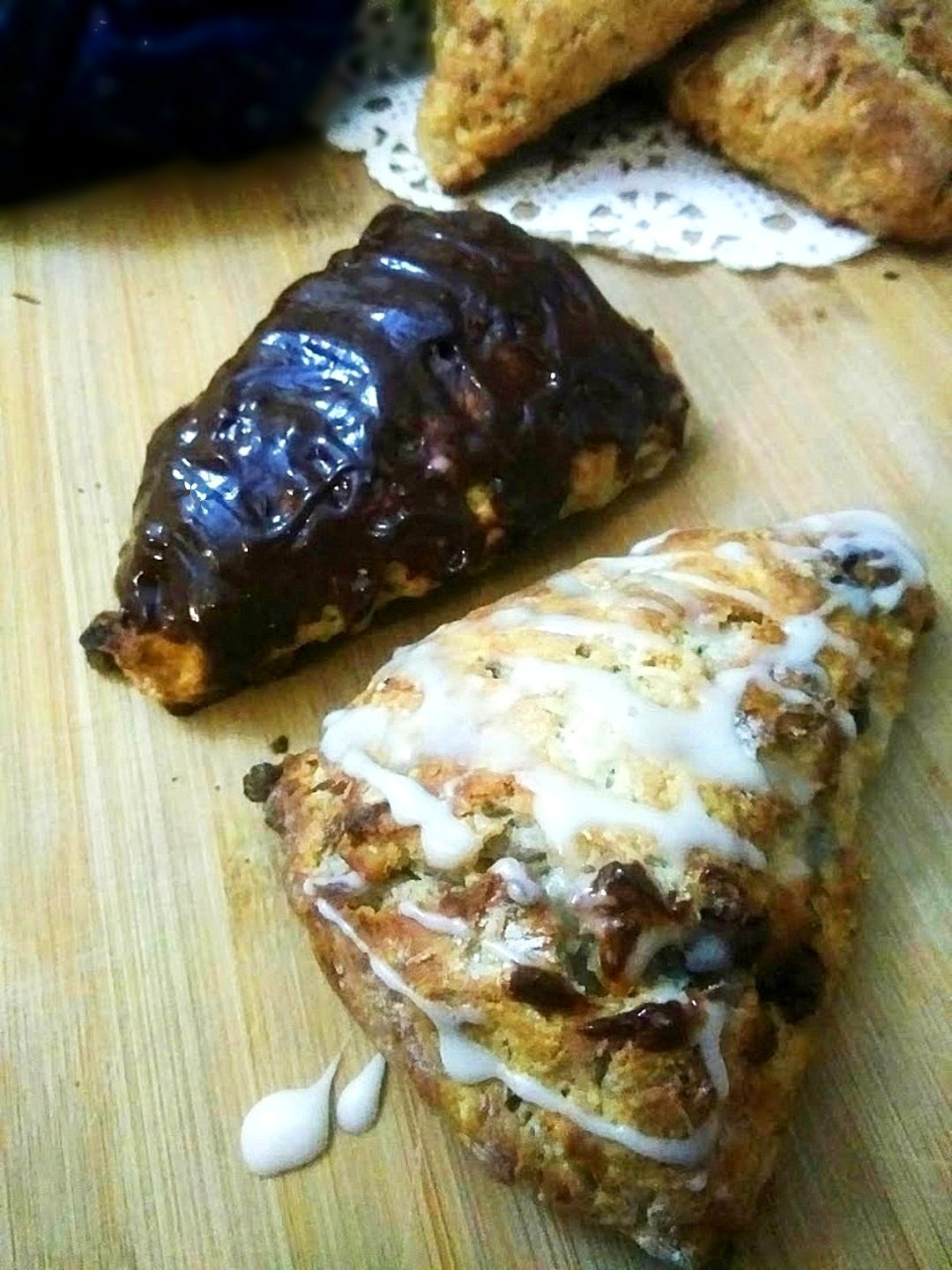 Banana Nut Scones with Chocolate Chips - Ladle and Grain