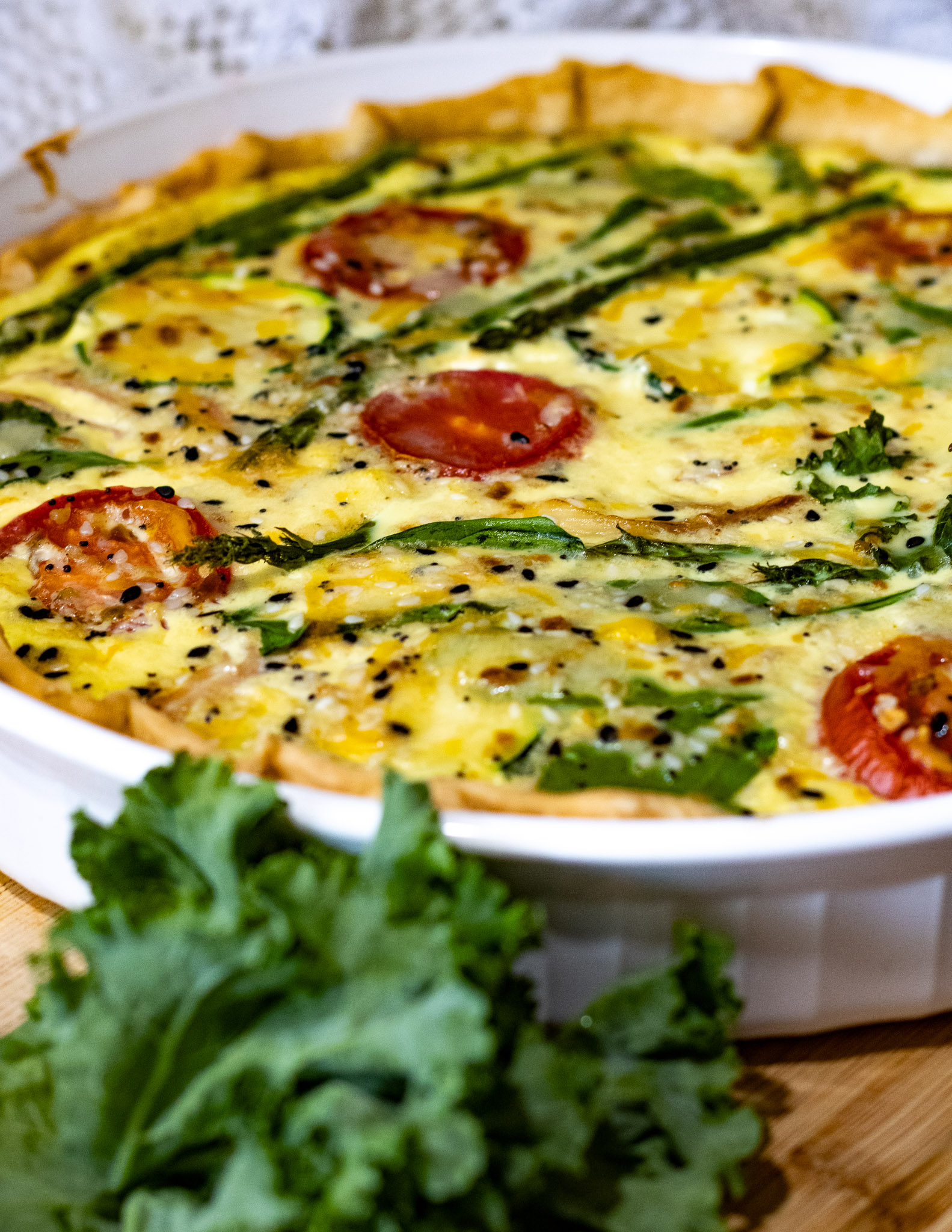 Summer Garden Quiche - Ladle and Grain