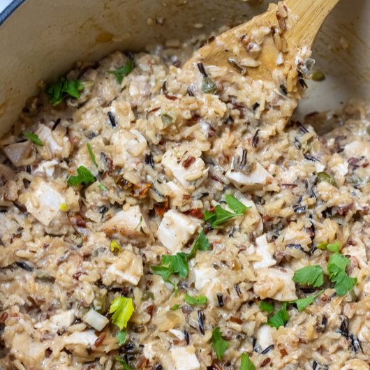 Turkey Wild Rice Casserole (with Sun-dried Tomatoes) - Ladle and Grain