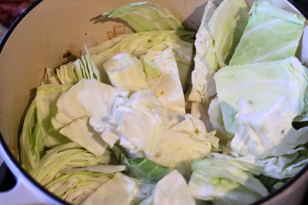 One Pot Smothered Cabbage and Potatoes