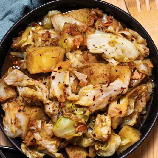 One Pot Smothered Cabbage and Potatoes